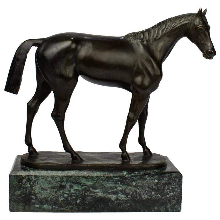 Vintage German Bronze Sculpture of a Race Horse, Early 20th Century at ...