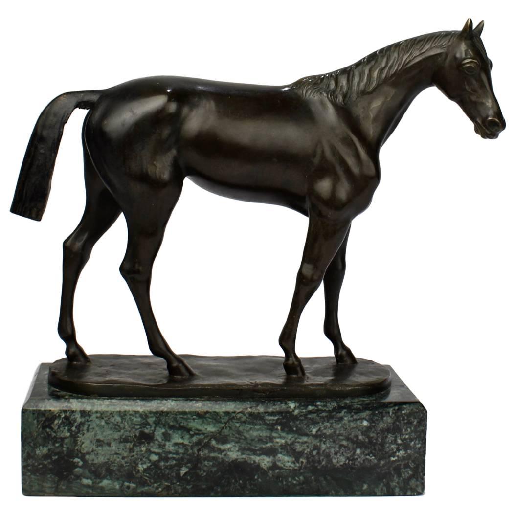 Vintage German Bronze Sculpture of a Race Horse, Early 20th Century at ...