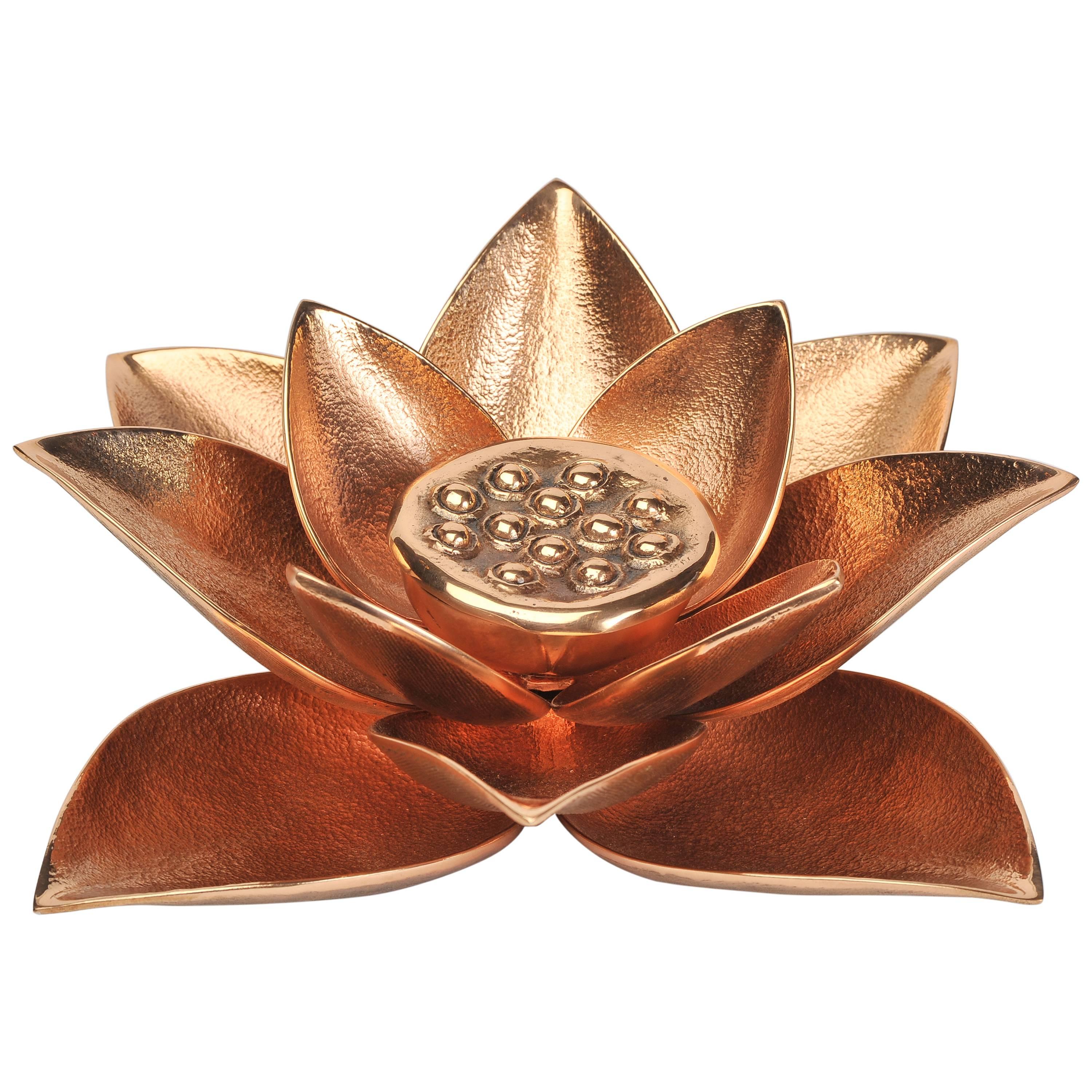 Bronze Lotus For Sale at 1stDibs