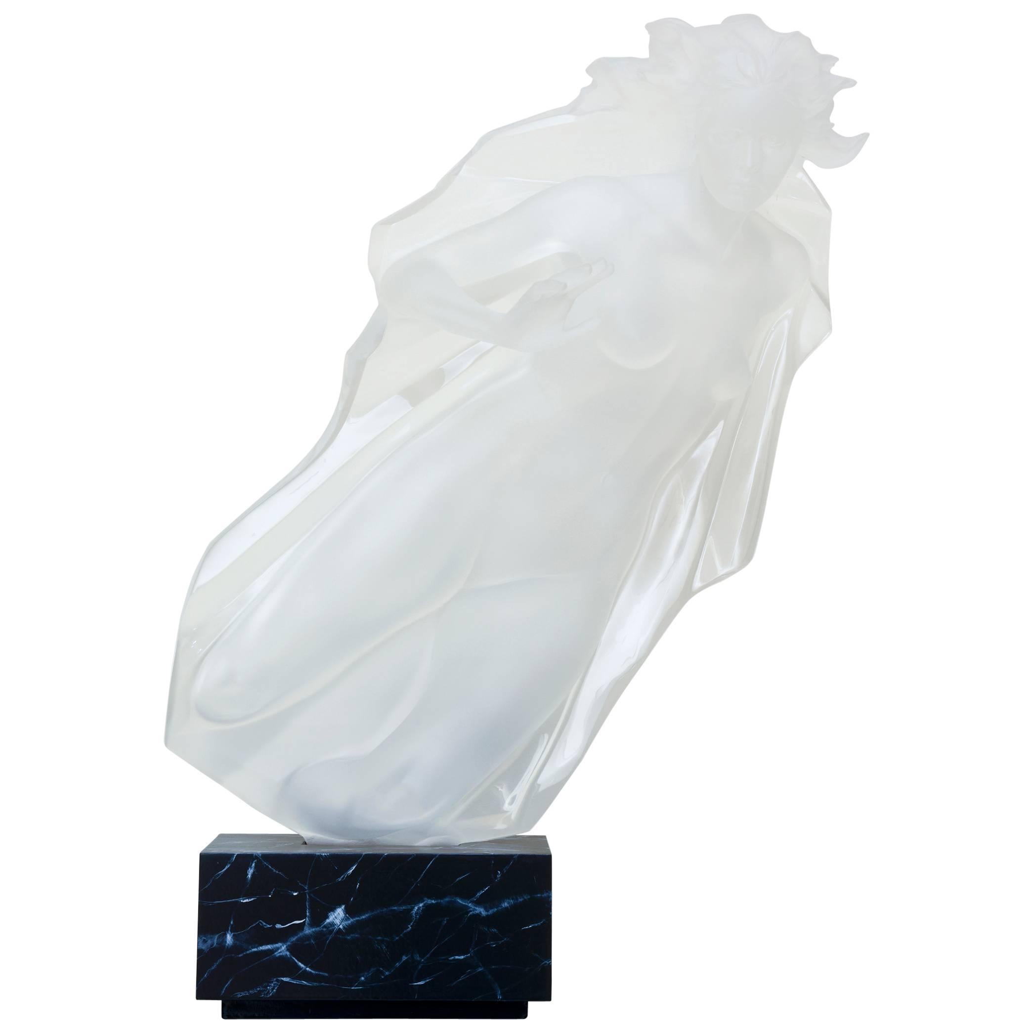 Frederick Hart Sacred Mysteries Acts of Light Female Lucite Sculpture ...
