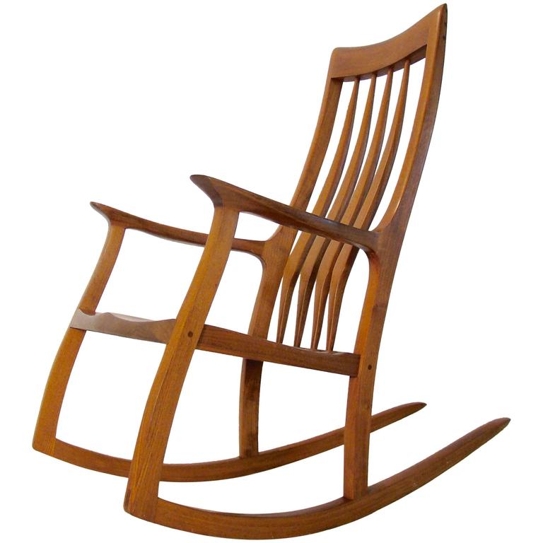 Modern Rocker Designed and Built by Kevin Grey at 1stDibs
