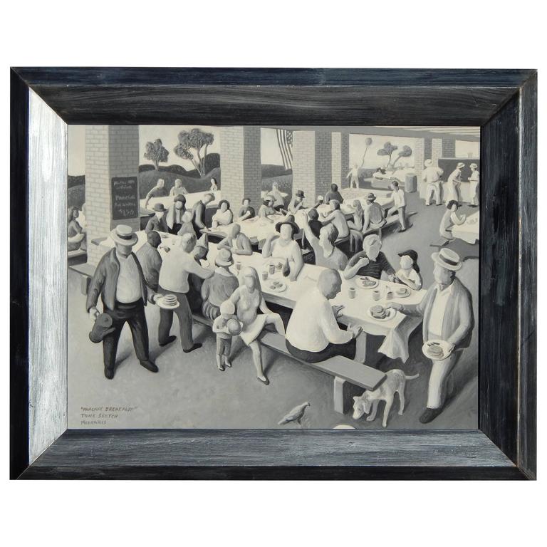 Roger Medearis Painting, Pancake Breakfast at 1stDibs | roger medearis ...