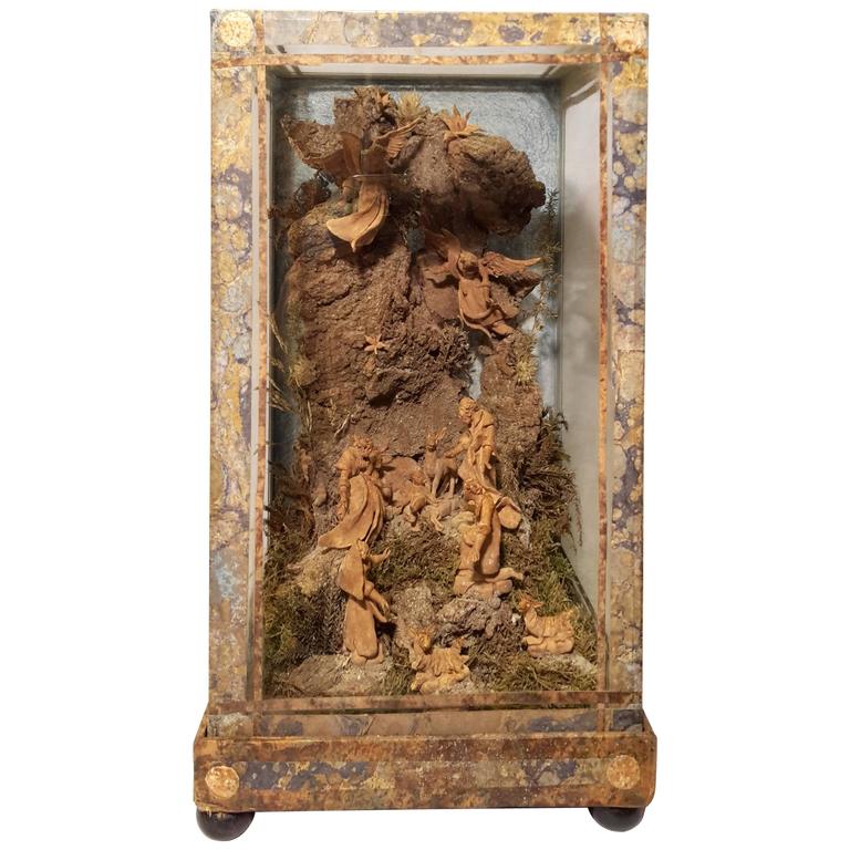 Nativity Scene in Neapolitan Baroque Style For Sale at 1stDibs