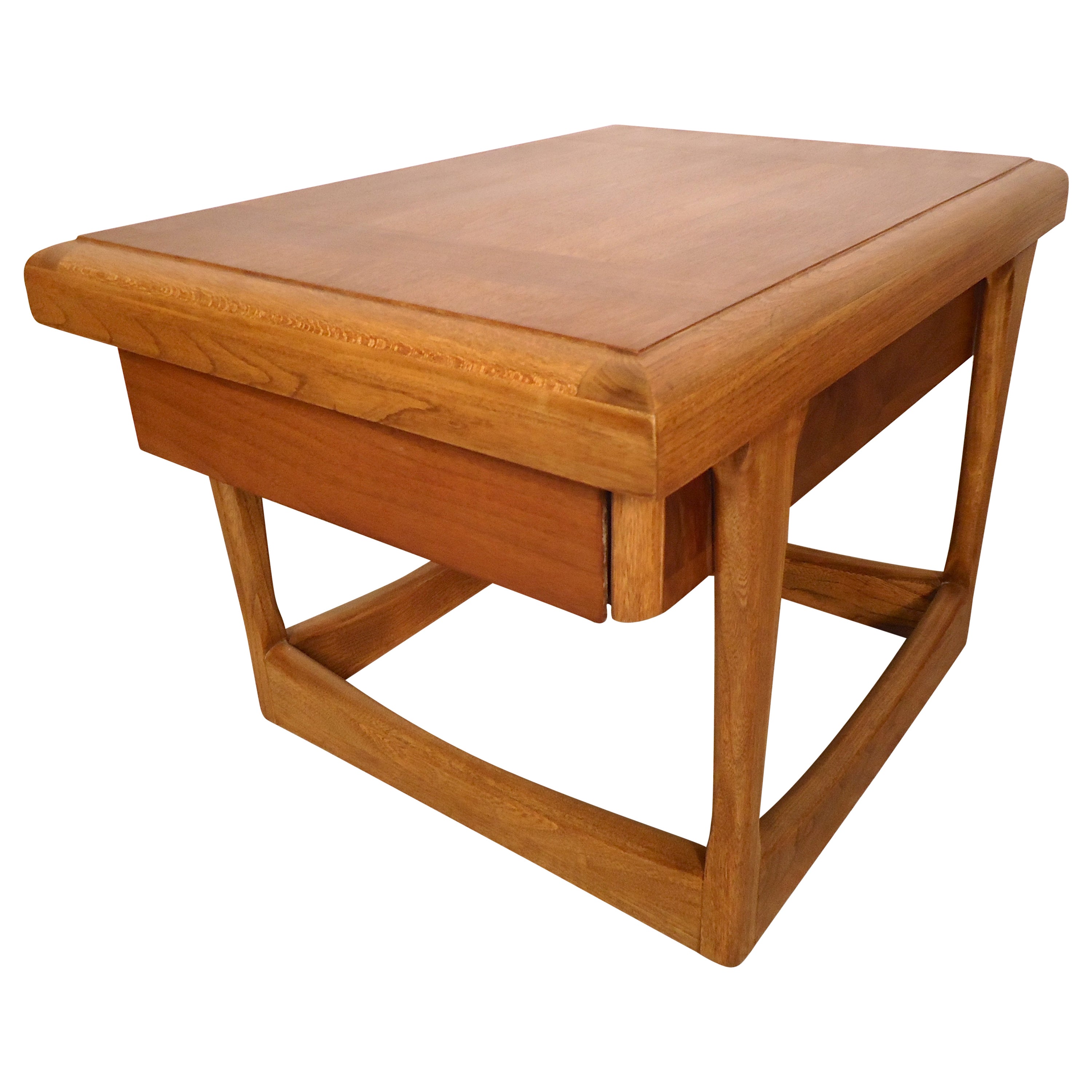 American Pine Single Drawer Side Table at 1stDibs