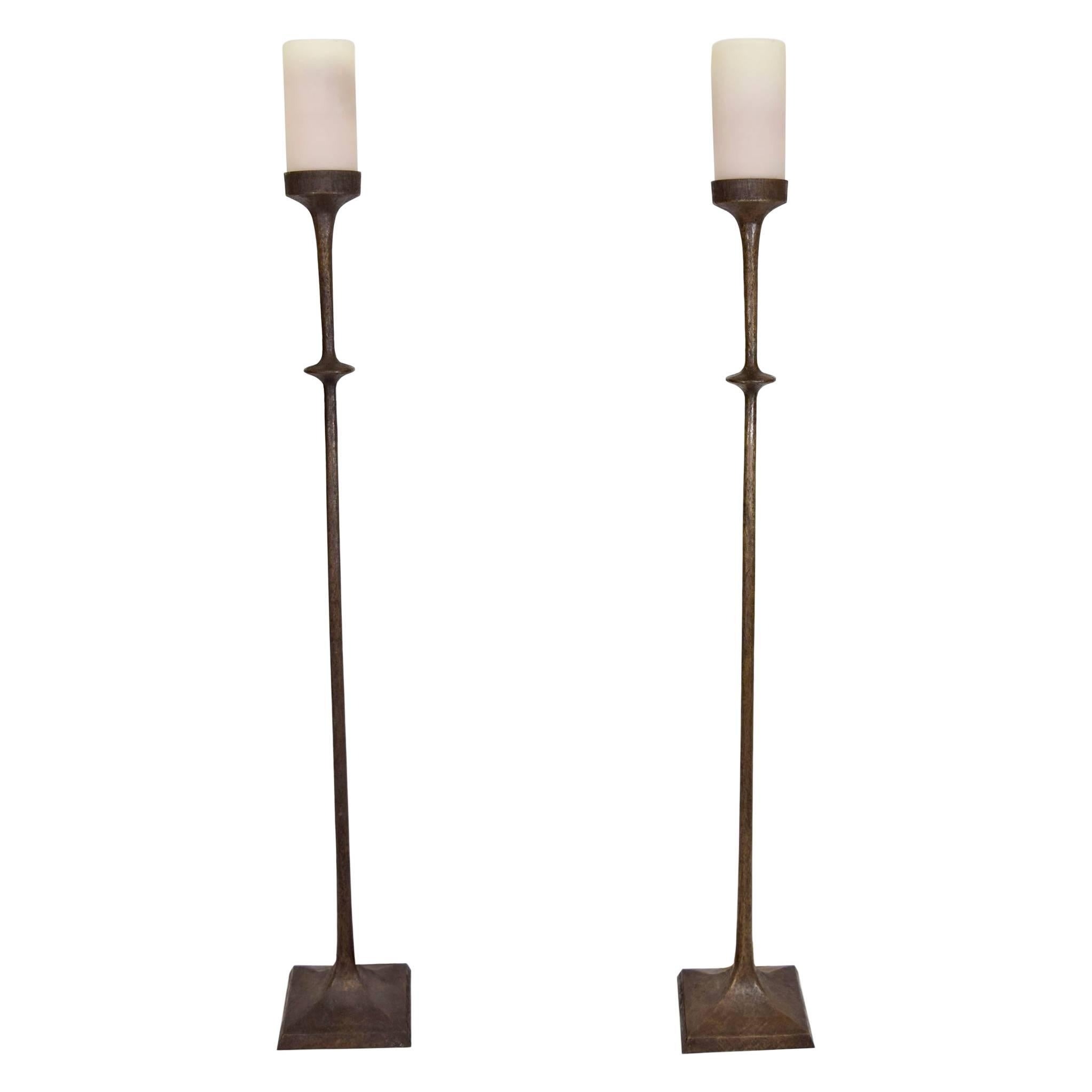 Pair of Tom Corbin Bronze Floor Lamps For Sale at 1stDibs | tom corbin ...