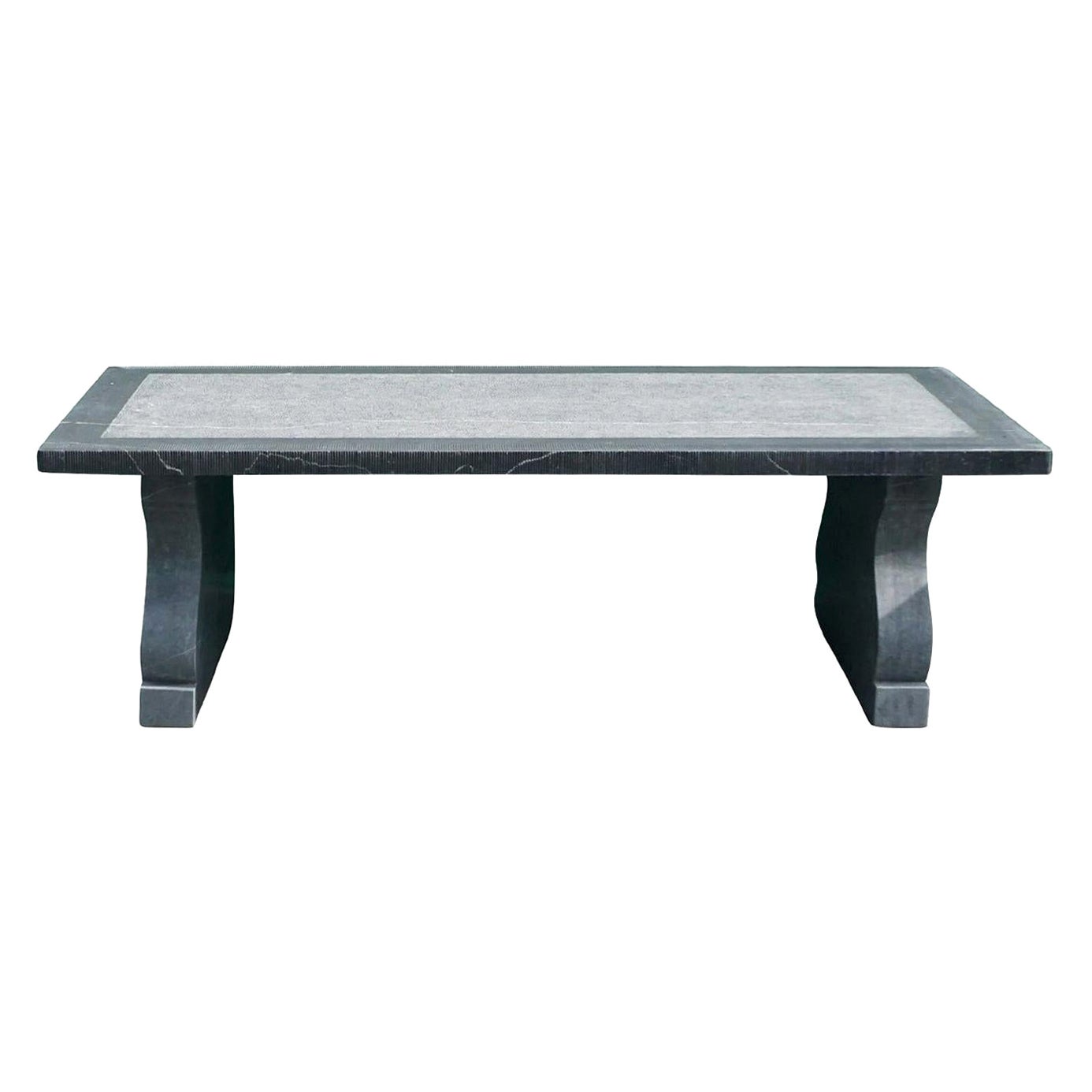 21st Century Belgian Grey Blue Stone Rectangular Dining Table For Sale ...