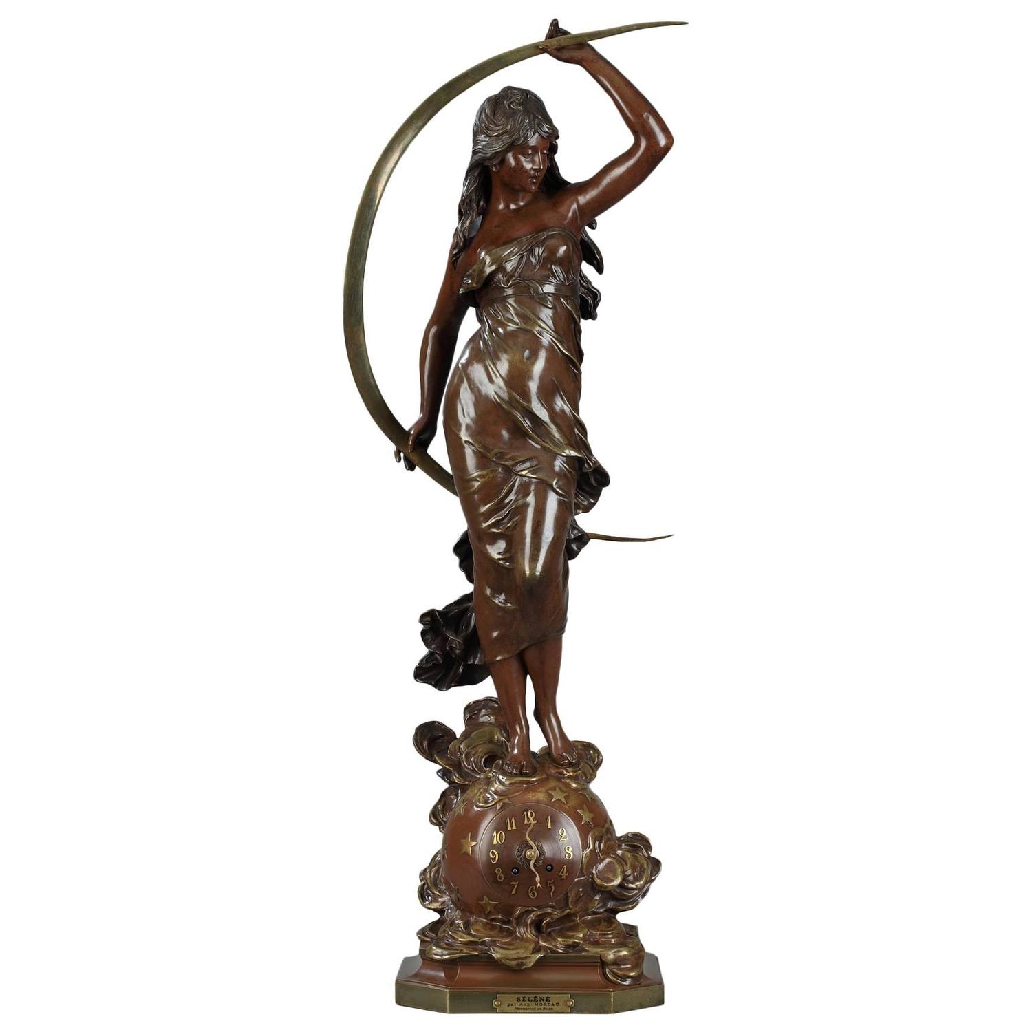 "Séléné" Sculpture by Auguste-Louis Moreau at 1stdibs