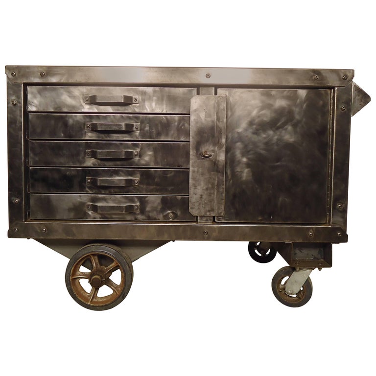 Heavy Duty Industrial Factory Cart For Sale at 1stDibs