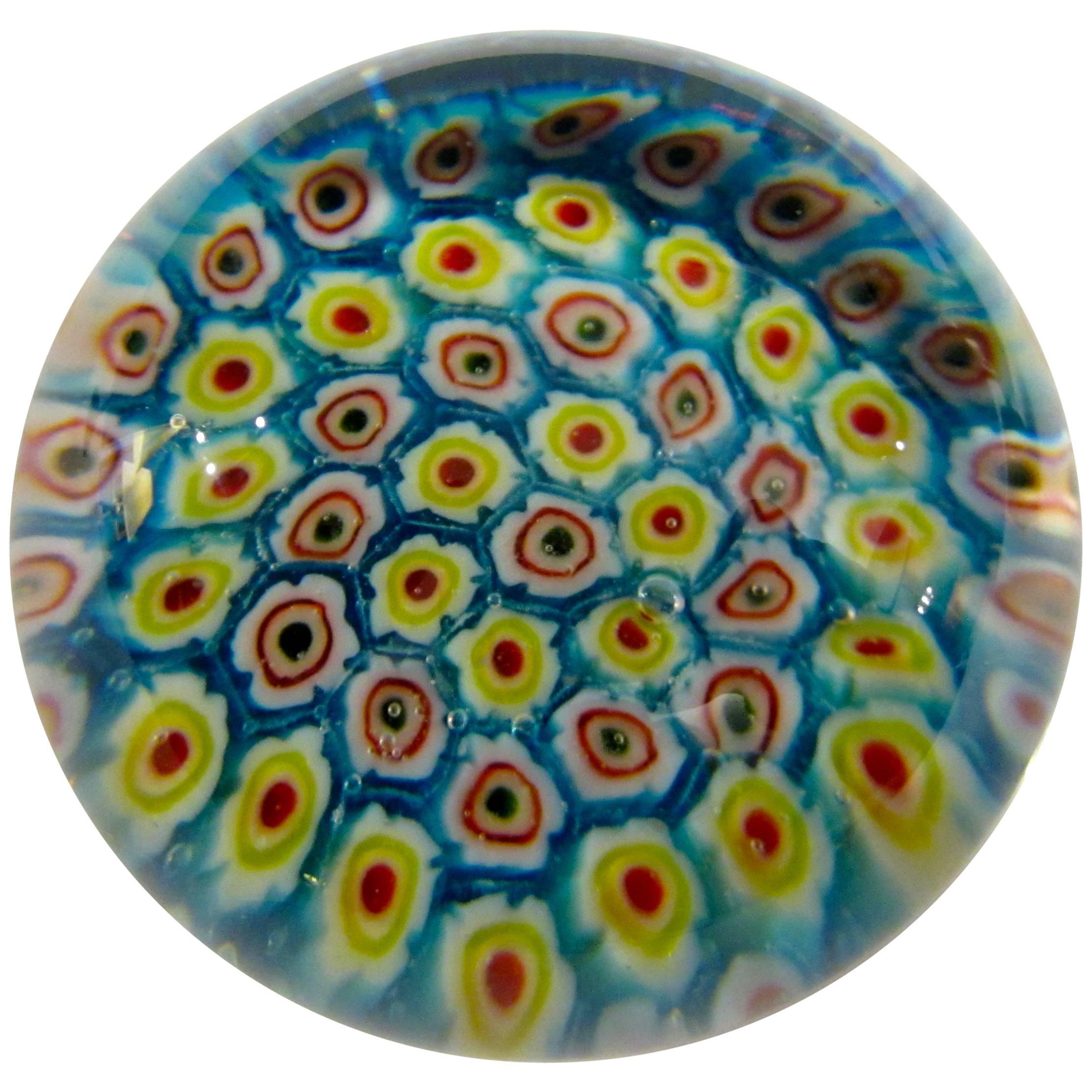 Murano Glass Millefiori Paperweights at 1stDibs