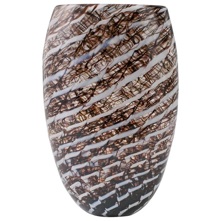 Vase Merletto or Lacework. Archimede Seguso Murano For Sale at 1stDibs