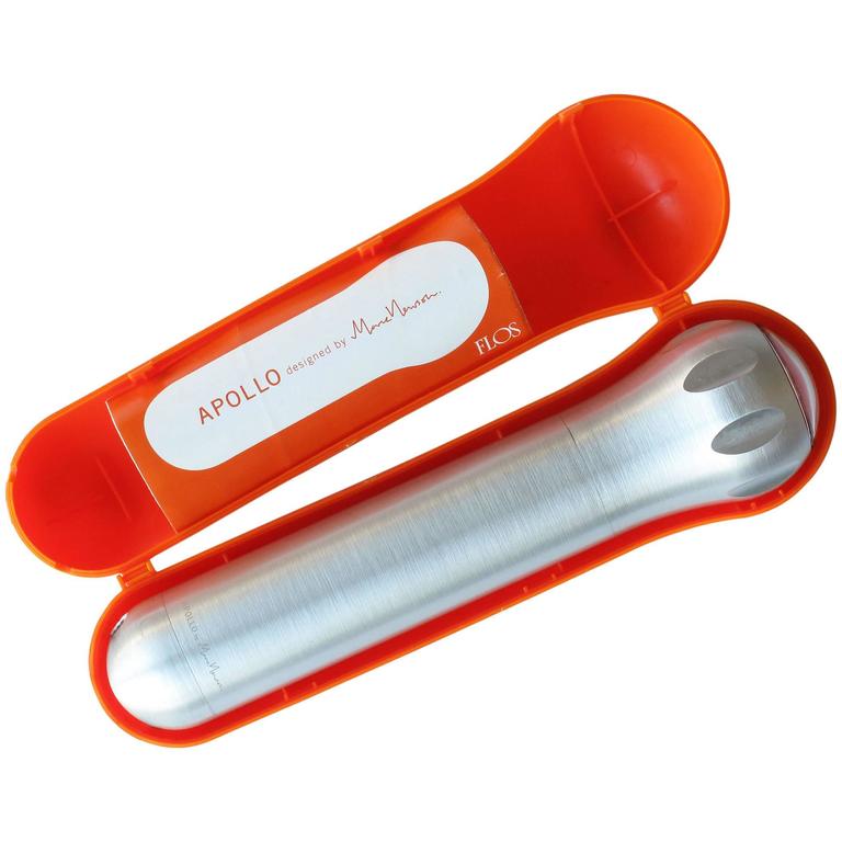 Marc Newson Aluminum 'Apollo' Flashlight in Bright Orange Case, FLOS ...