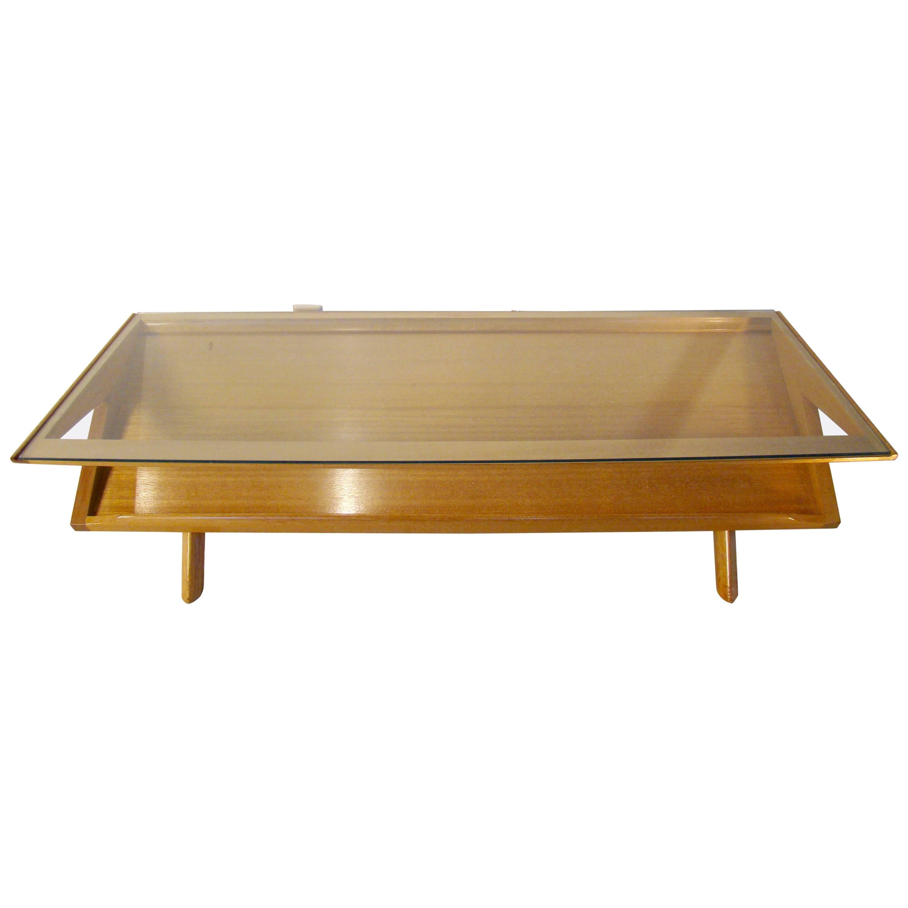 John Keal Design 'Ribbon Mahogany' Display Coffee Table for Brown ...