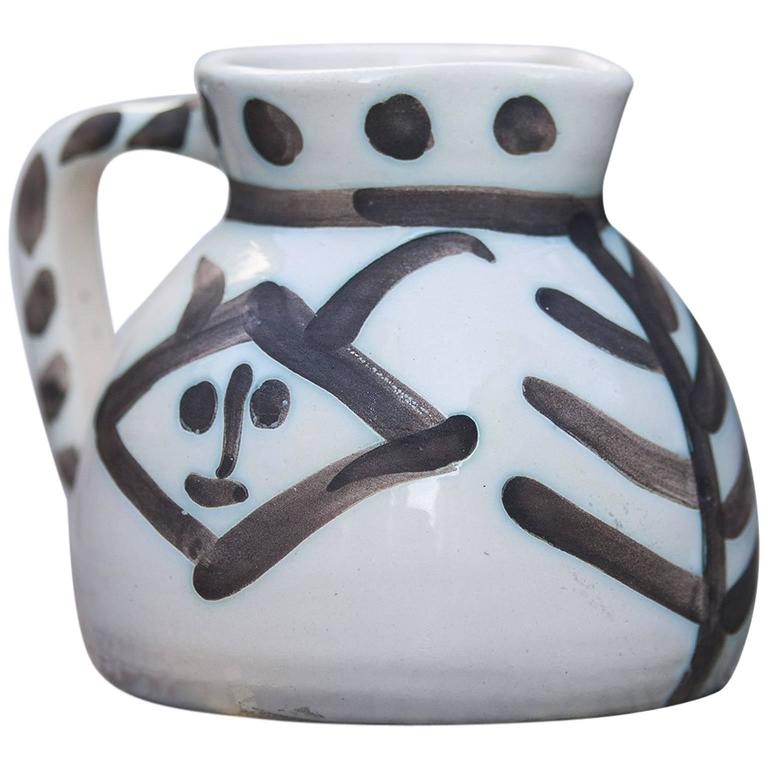 Pablo Picasso Ceramic Pitcher Madoura at 1stDibs | picasso madoura ...