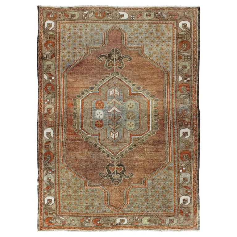 Rustic Turkish Oushak Rug at 1stDibs