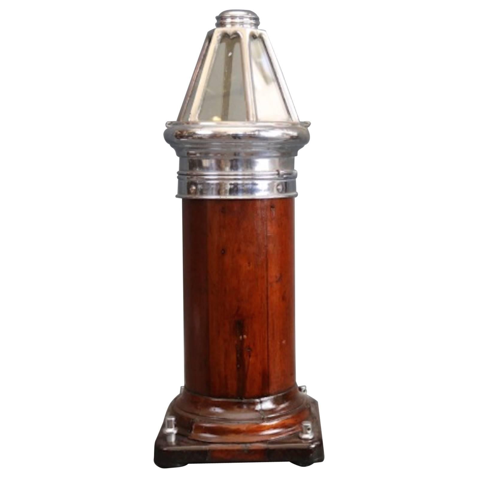 Outstanding Solid Brass Yacht Binnacle circa 1920 For Sale at 1stDibs