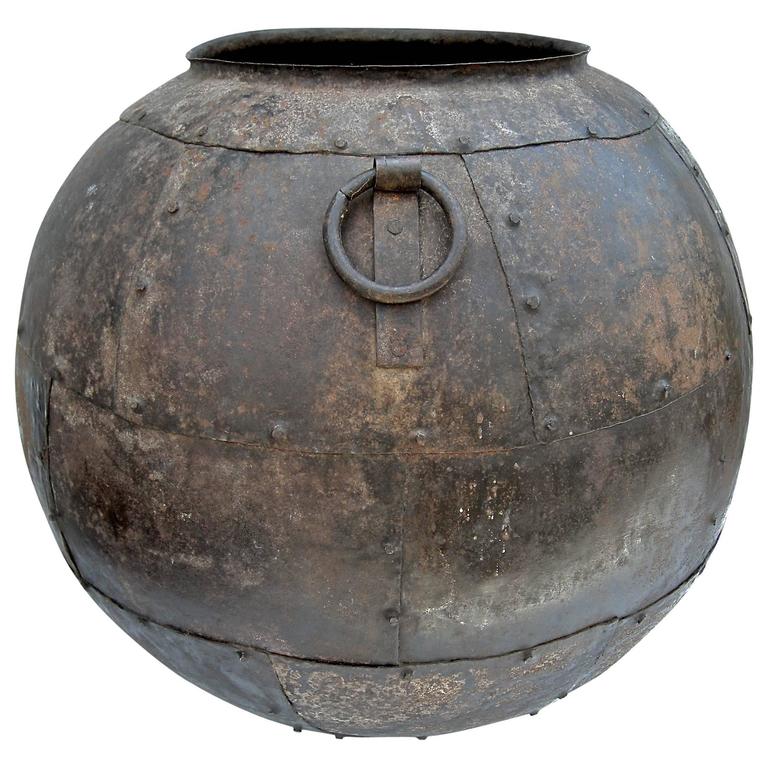 Vintage Indian Water Vessel For Sale at 1stDibs