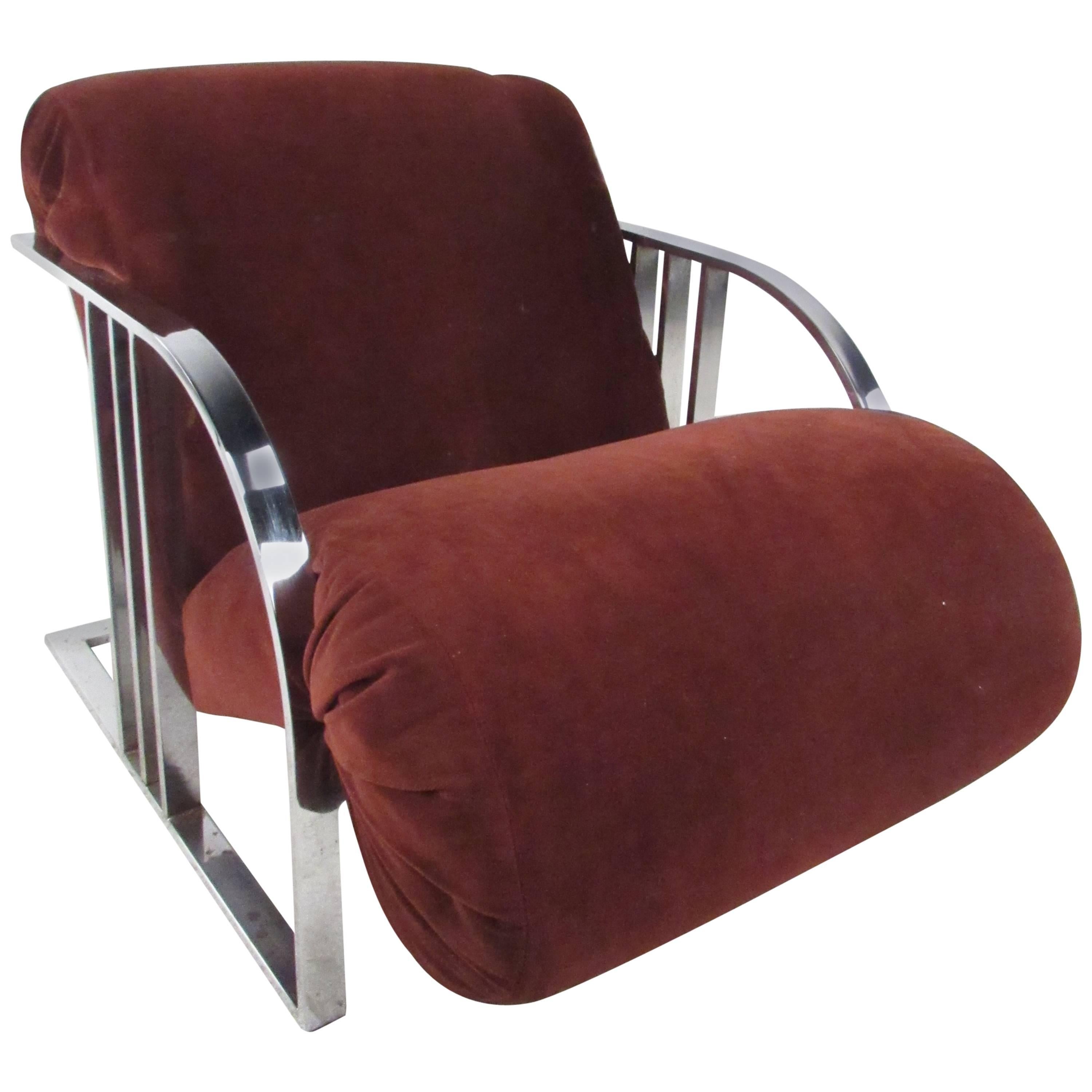 Rattan Chrome Lounge Chair by Milo Baughman at 1stDibs | rattan chrome ...