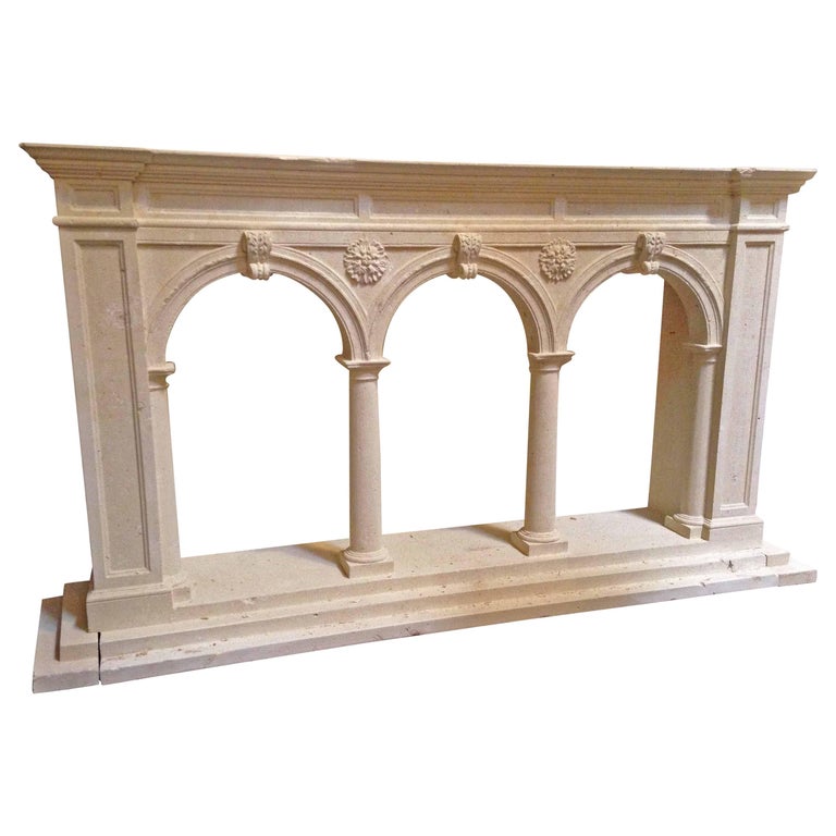 Modern Limestone Architectural Console at 1stDibs