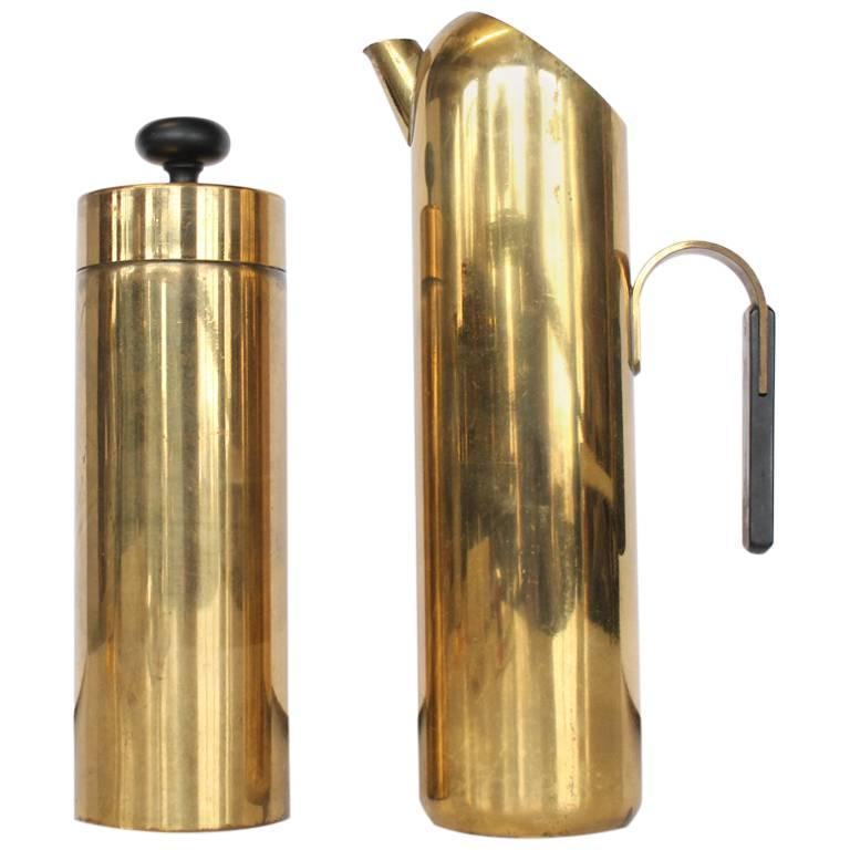 Mid-Century Italian Brass Cocktail Set at 1stDibs