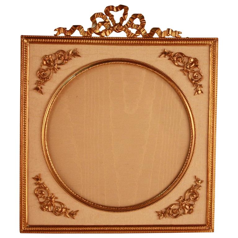 French Empire Style Bronze Picture Frame at 1stDibs