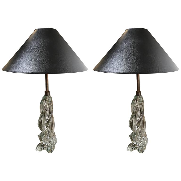 20th Century Solid Crystal Vaughan Lamps For Sale at 1stDibs | crystal ...