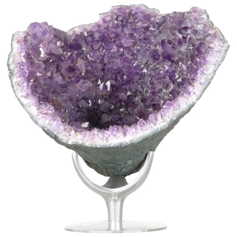 Large Amethyst Geode on Stand at 1stDibs