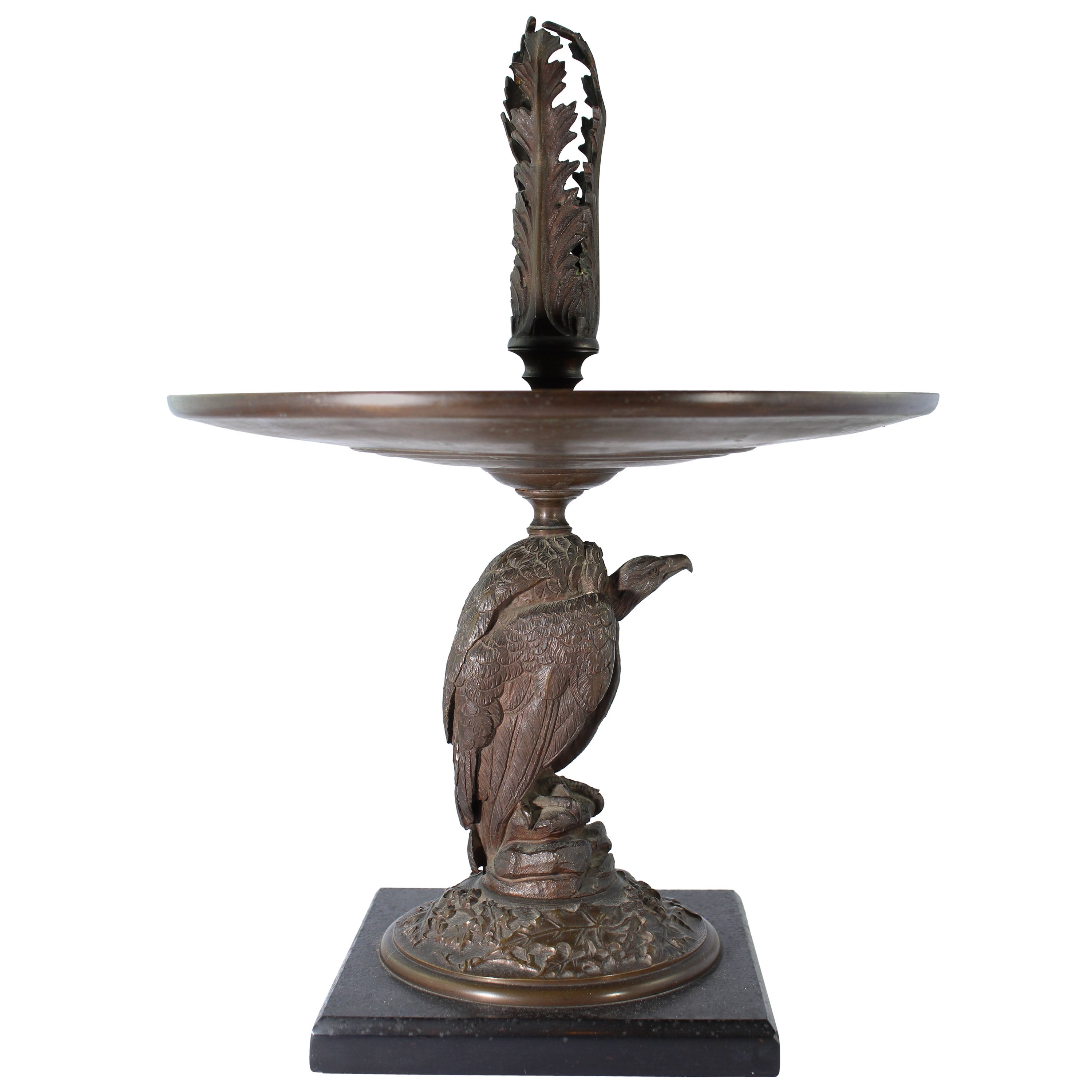 “Fighting Sparrows” French Antique Bronze Sculpture by Jules Moigniez ...