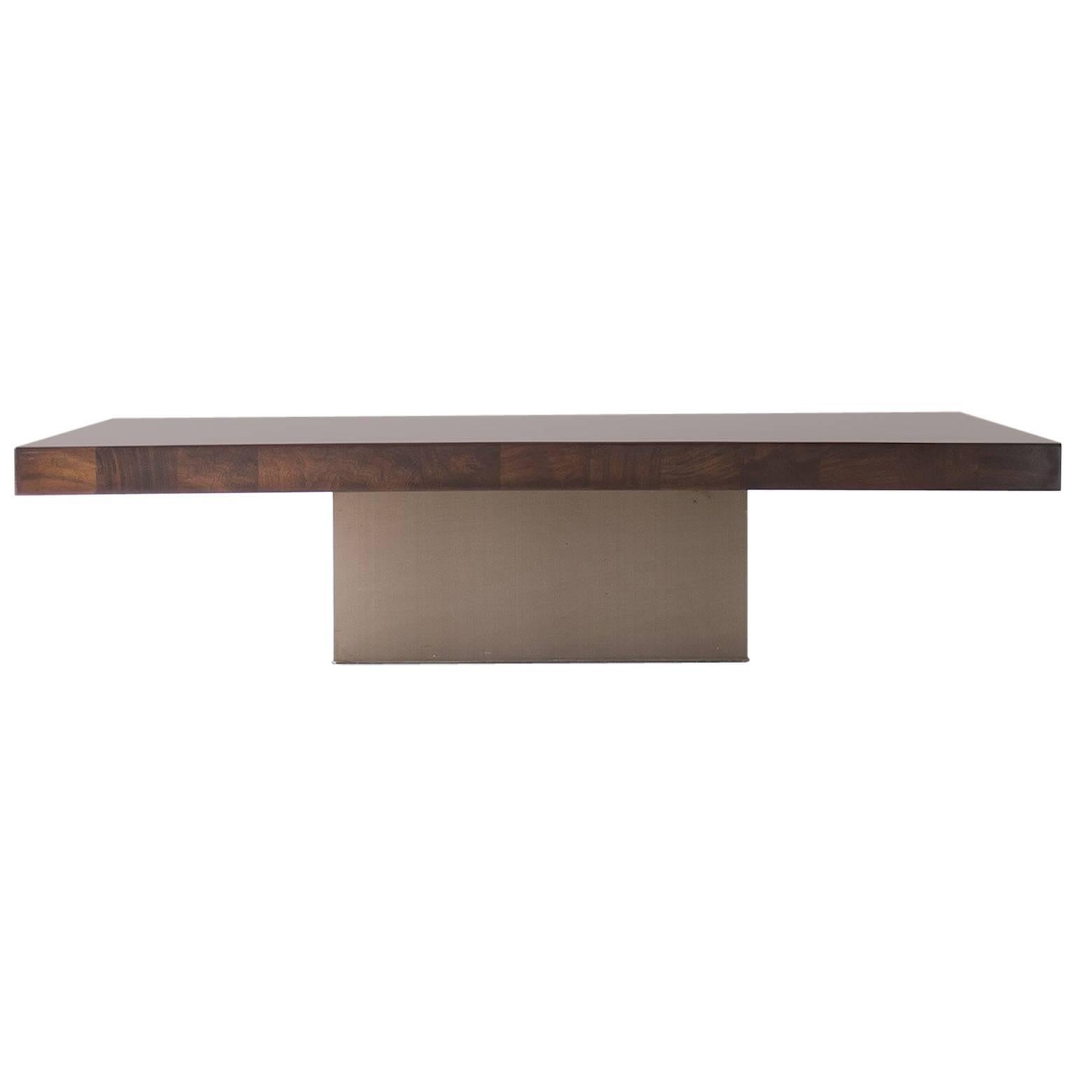 Milo Baughman Coffee Table Patchwork For Sale at 1stdibs
