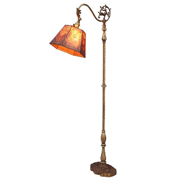 Bridge Lamp with Griffin Motif Base at 1stDibs