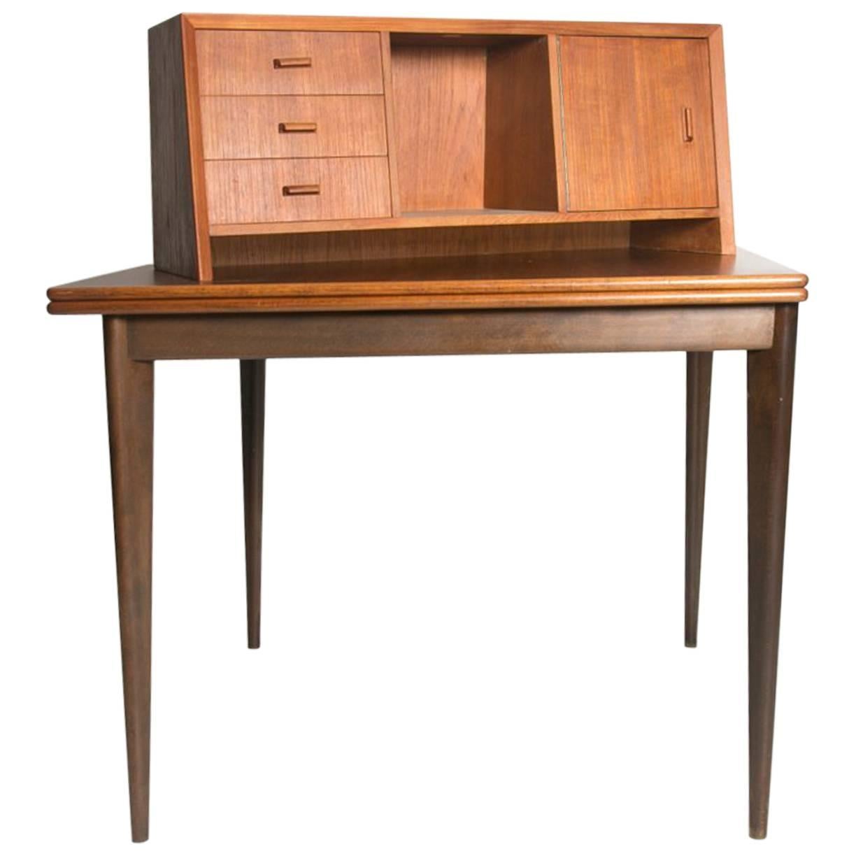 Danish Teak Secretary Desk or Hutch at 1stDibs | secretary desk with ...