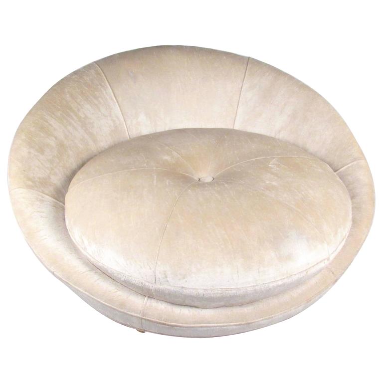Oversized Vintage Milo Baughman Style Ufo Sofa Chair at 1stdibs