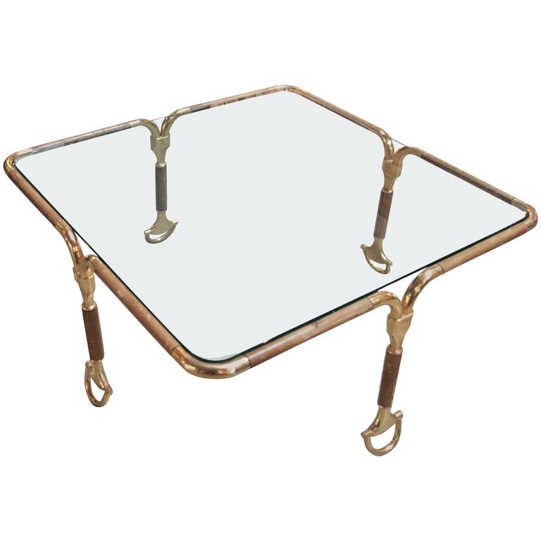Stunning Rare Gucci Horsebit Coffee Table at 1stDibs