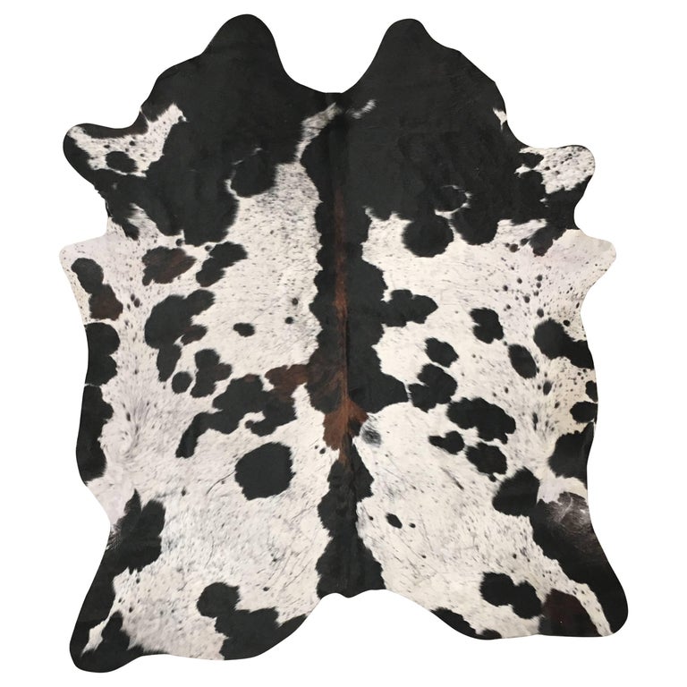 Spotted Tri-Color Cowhide Rug For Sale at 1stDibs | colored cowhide rug ...