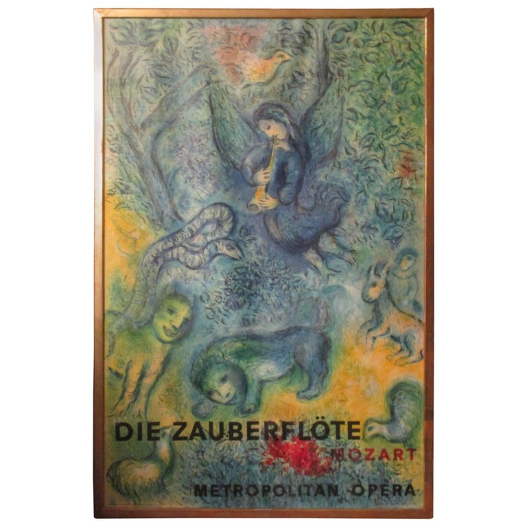 Marc Chagall 1960s Metropolitan Opera Original Lithograph Poster at 1stDibs