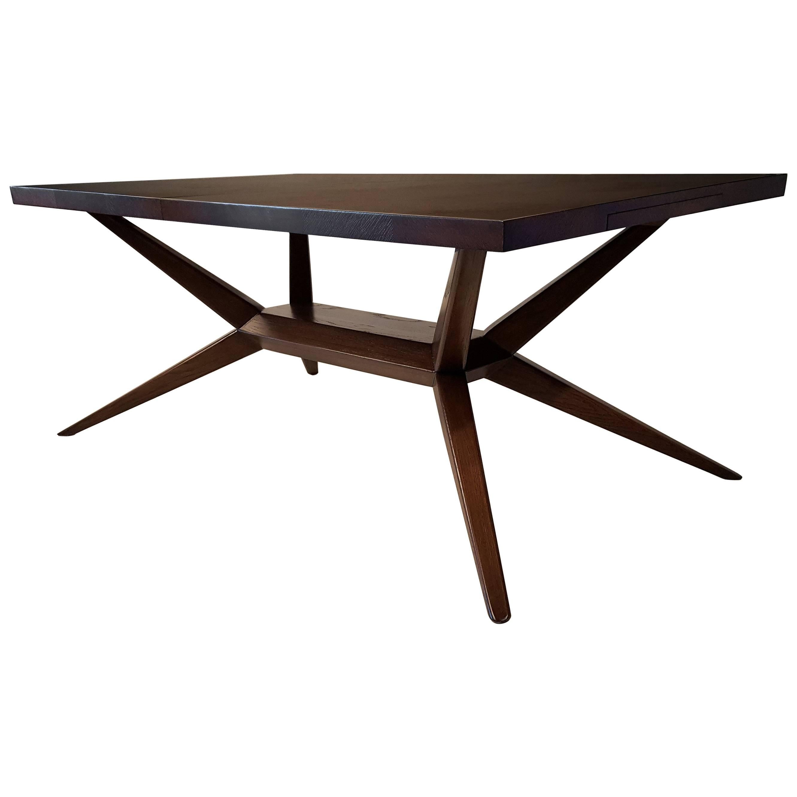 Faceted Romweber Dining Table by Harold Schwartz at 1stDibs