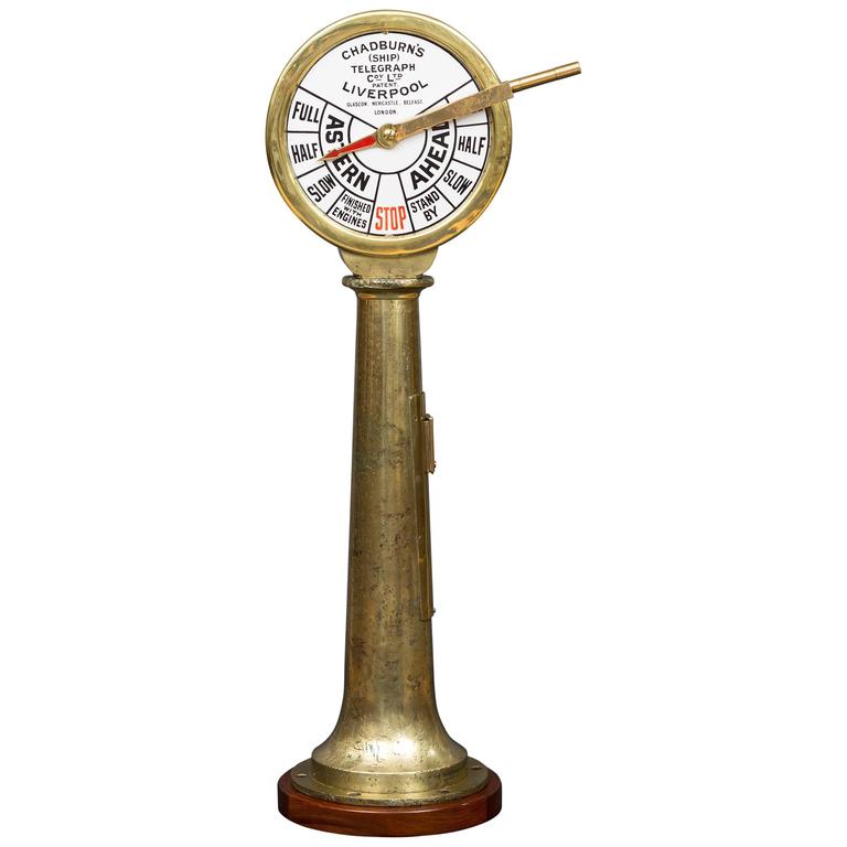 Antique Ships Bridge Telegraph by Chadburns, Liverpool, circa 1900 For ...