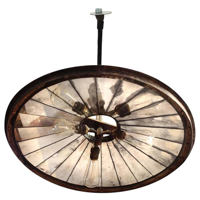 Reclaimed Gun Powder Light Fixture at 1stDibs