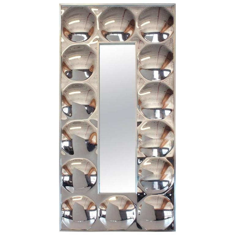 Stylish Mid-Century Bubble Mirror by Turner at 1stDibs