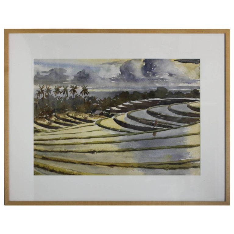 Mason Wells Watercolor For Sale at 1stDibs
