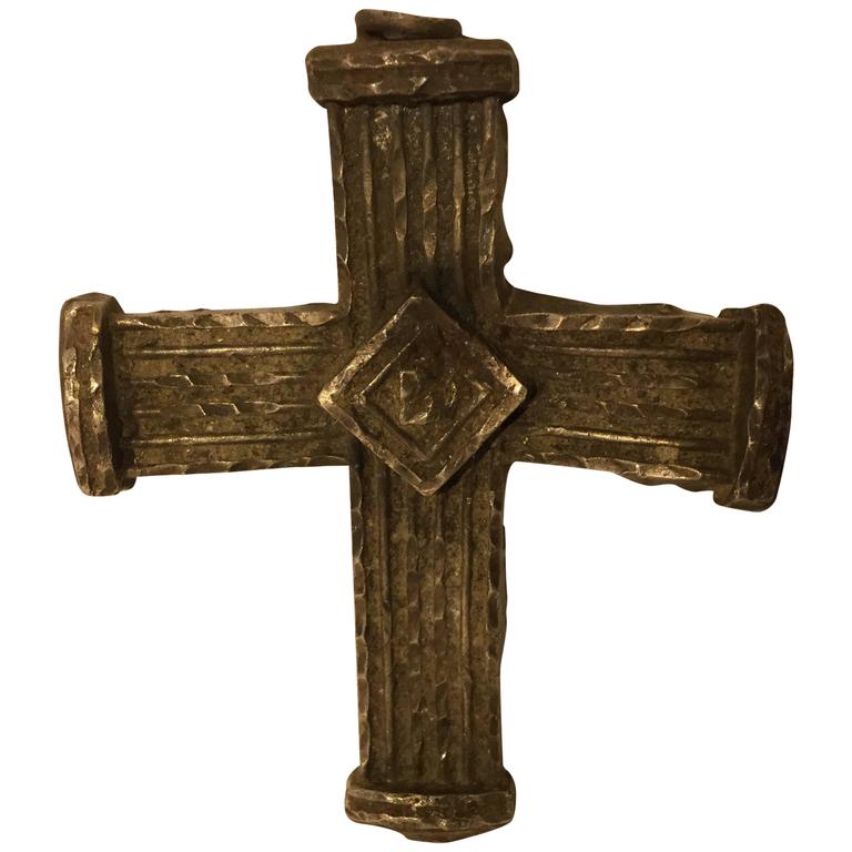 Early American Colonial Indian Silver Trade Cross at 1stDibs