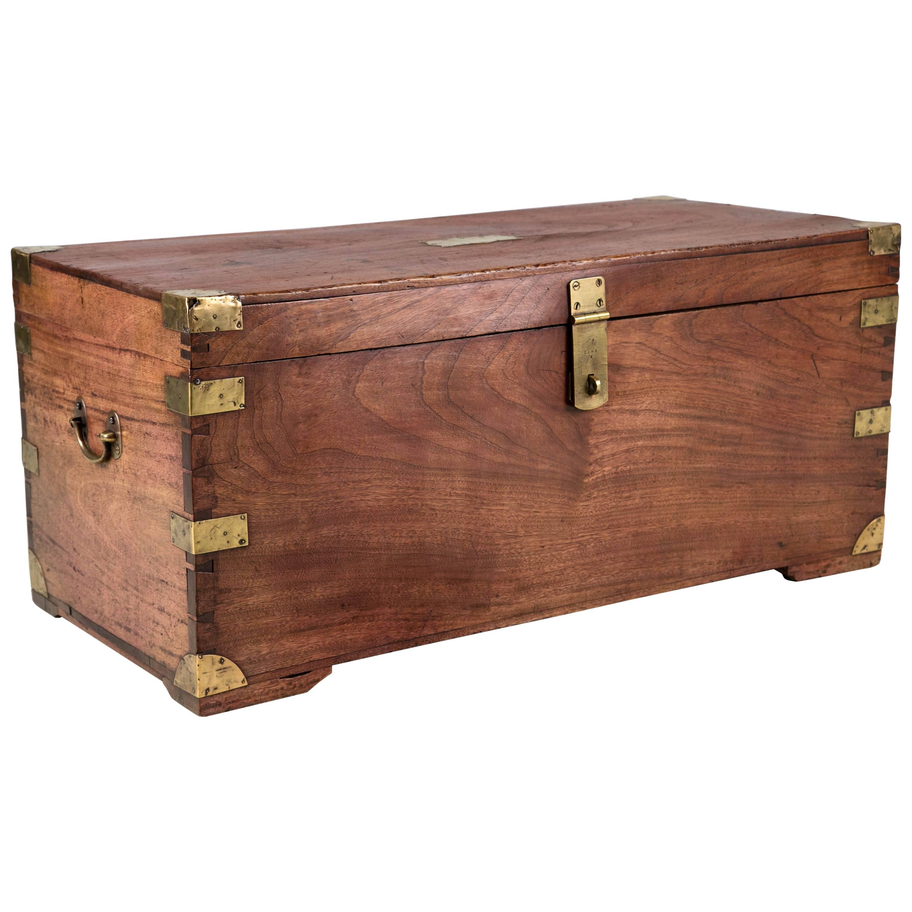 19th Century Camphorwood Military Trunk at 1stDibs