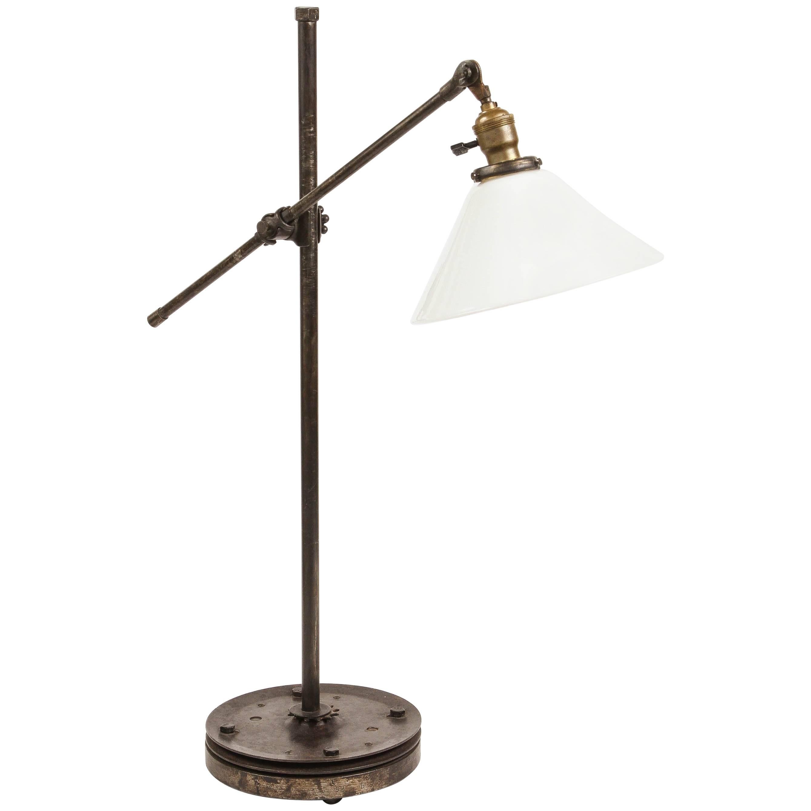 Vintage Industrial Coil Spring Lamp at 1stdibs
