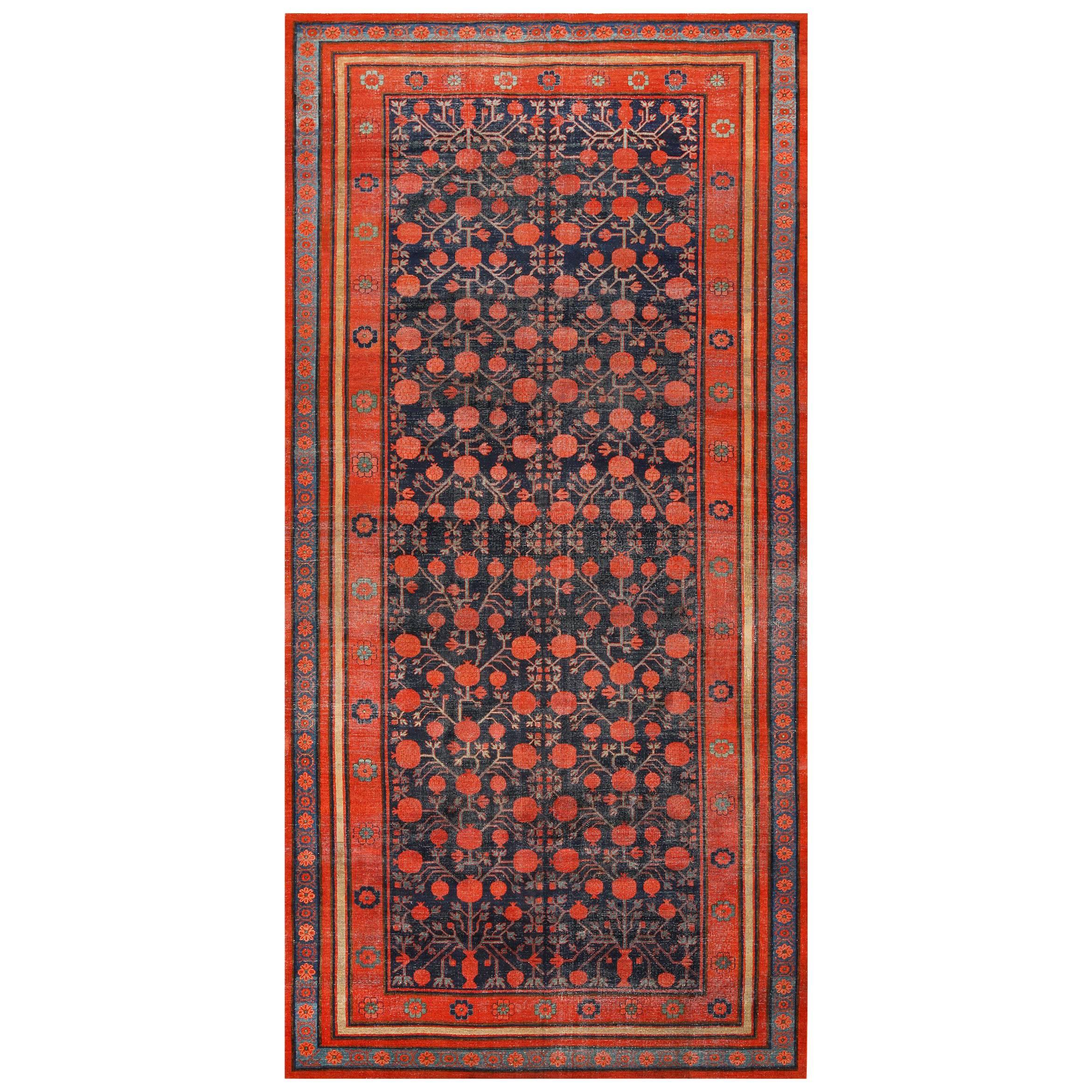 Pomegranate Design Antique Khotan Rug at 1stDibs