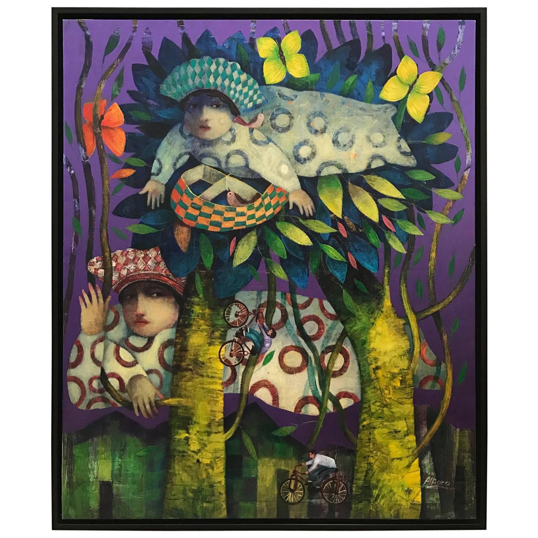 Surrealist Oil on Canvas Painting by Xavier Esqueda 'b. 1943' at ...