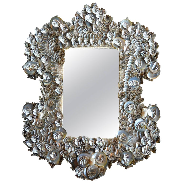 Sea Shell Mirror at 1stDibs | shell mirrors for sale