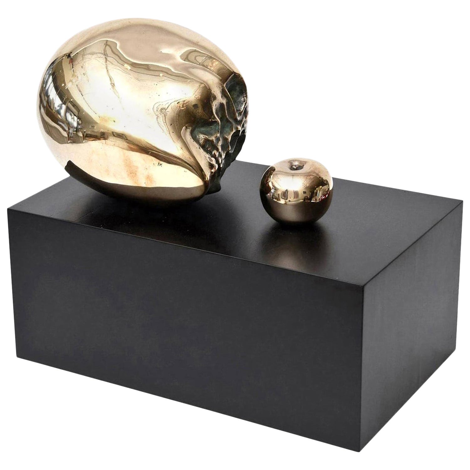 Bronze Skull Sculpture at 1stDibs