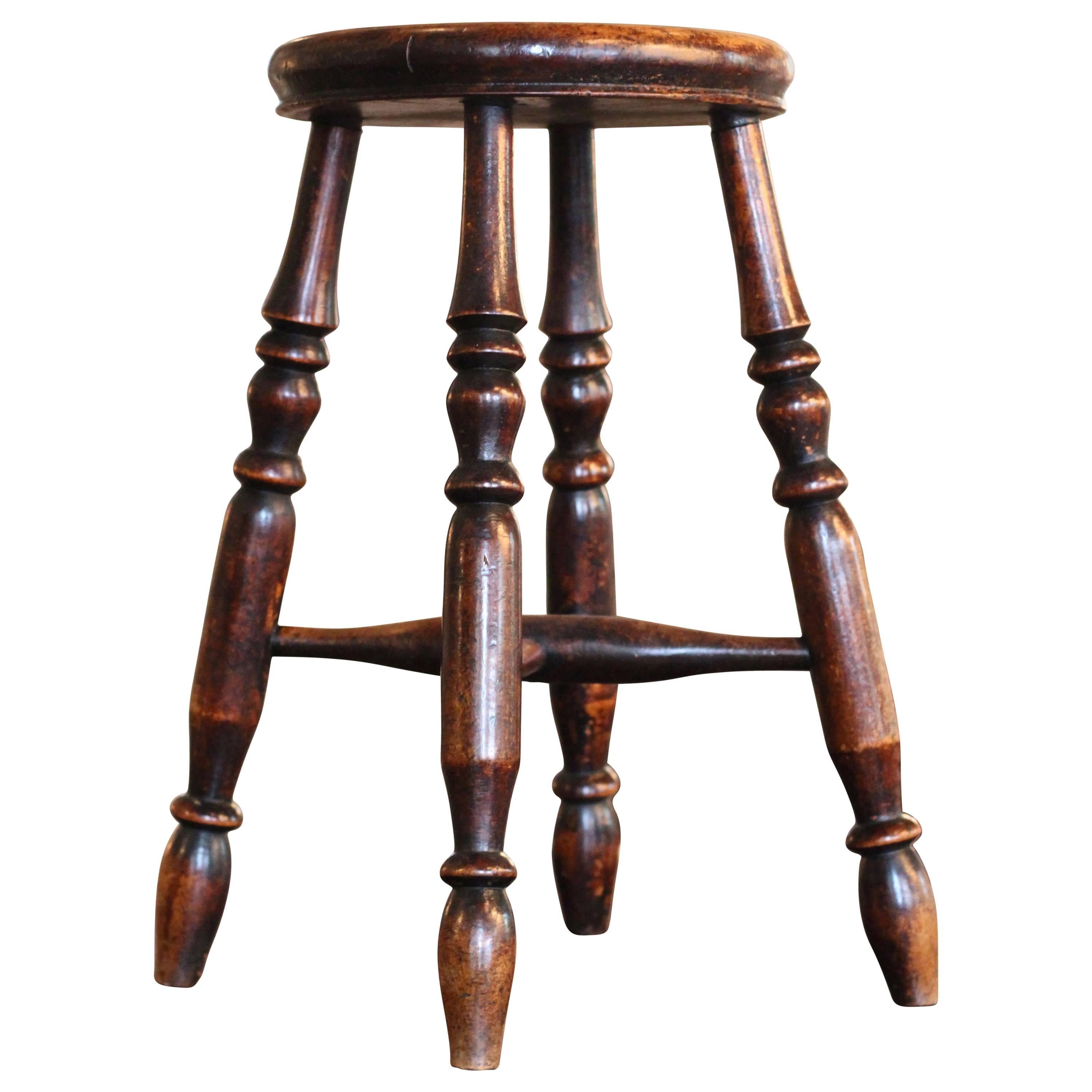 19th Century English Windsor Stool at 1stDibs