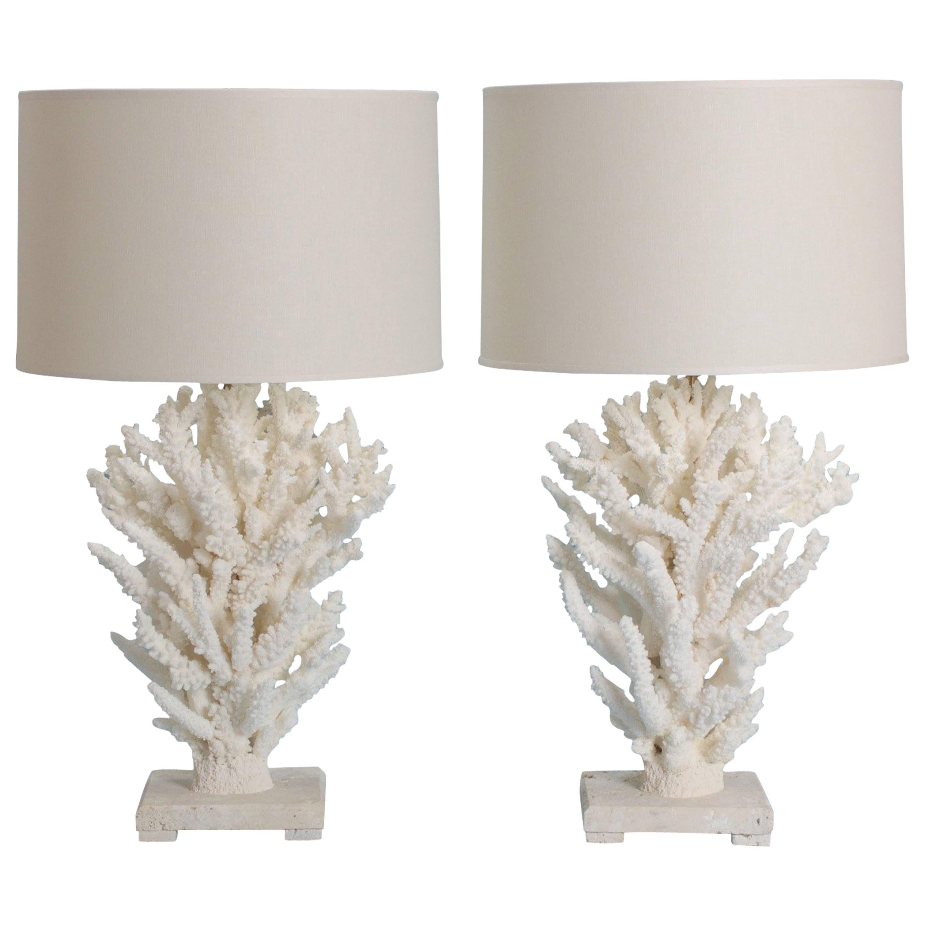 Mid-Century Branch Coral Table Lamps at 1stDibs