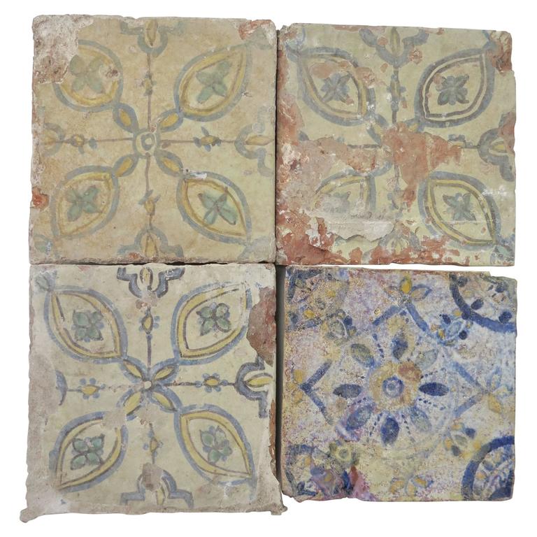 Large Grouping of Early Moroccan Tiles at 1stDibs