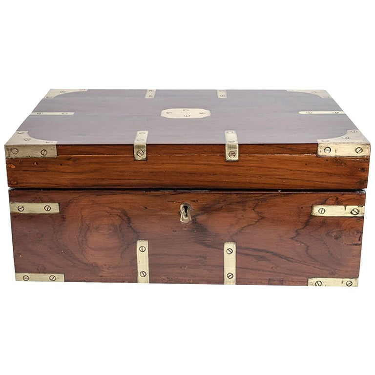 Antique Campaign Box at 1stDibs | campaign box antique